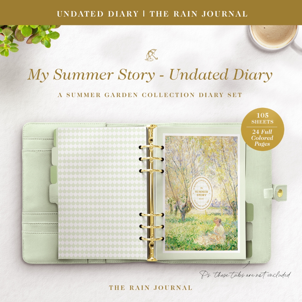 My Summer Story Diary (Undated) for 6 Ring Binder, Loose Leaf, Notebook ...