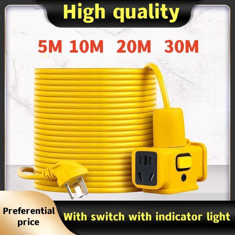 travel outdoor power cord extension cable with socket row plug ...