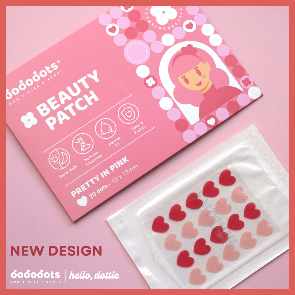 Dododots Beauty Patch | Pretty In Pink | 20 DOTS | Heart Shaped Pimple ...