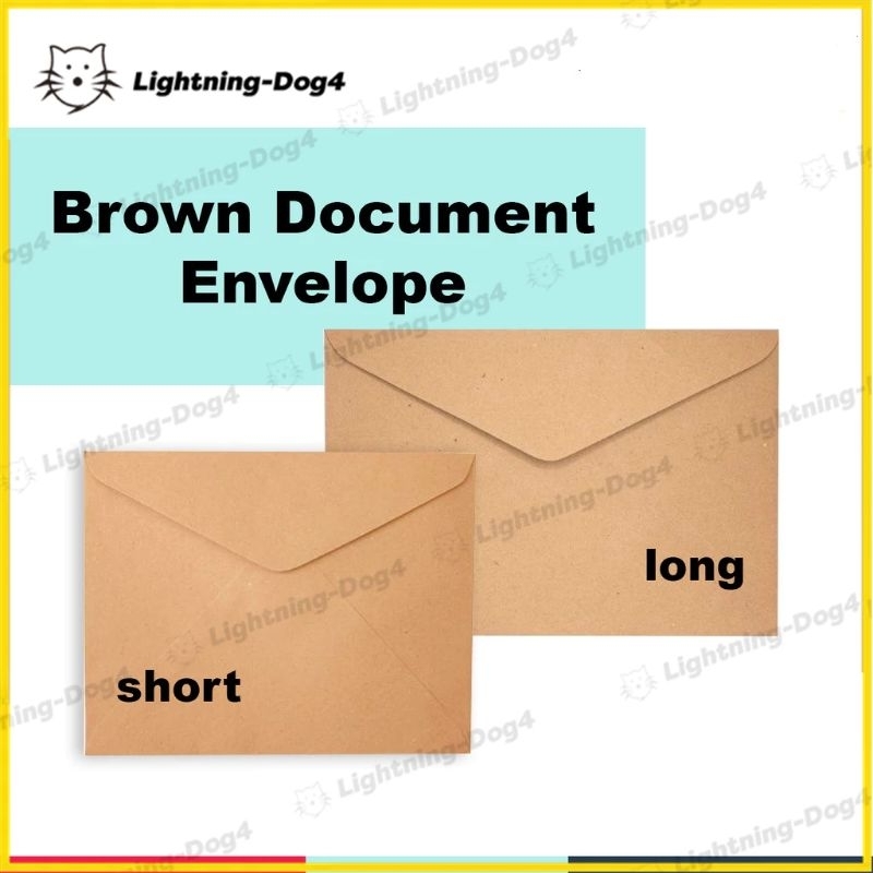 Brown envelope short&Long 25pcs per pack | Shopee Philippines
