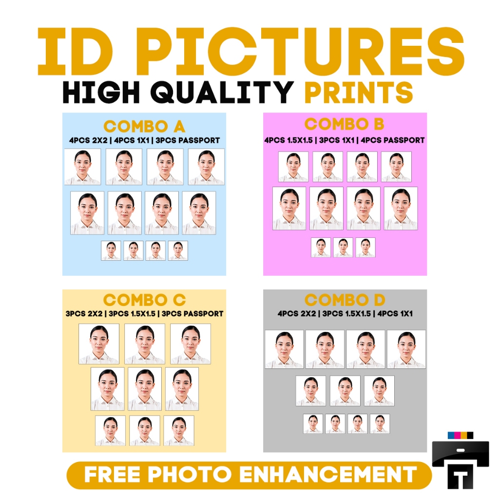 High Quality Female ID Picture Printing with Formal Attire | 1x1 | 1 ...
