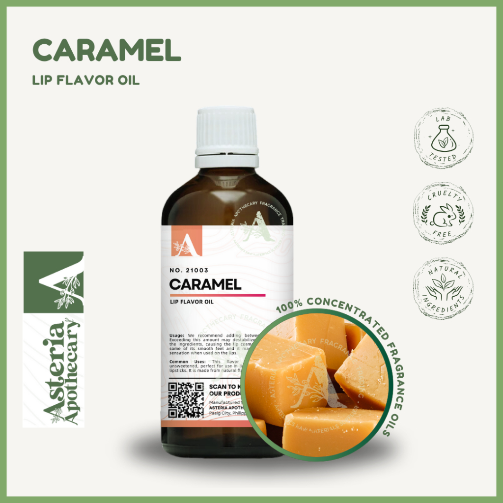 Caramel Flavor Oil (for Lip Cosmetics) - Asteria Apothecary | Shopee ...
