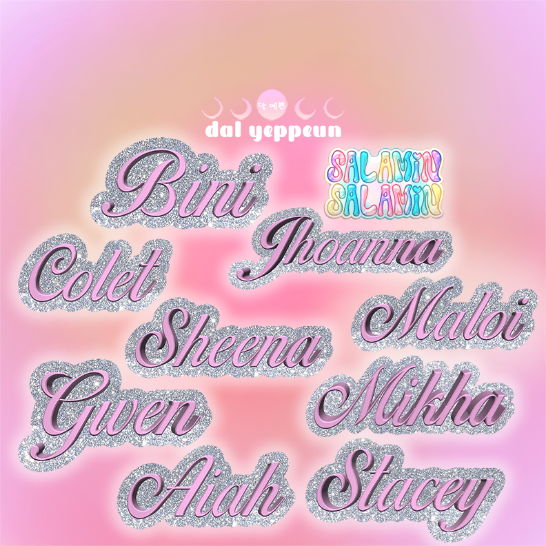 BINI Stickers for laptops, planners, journals, etc. (dalyeppeun ...