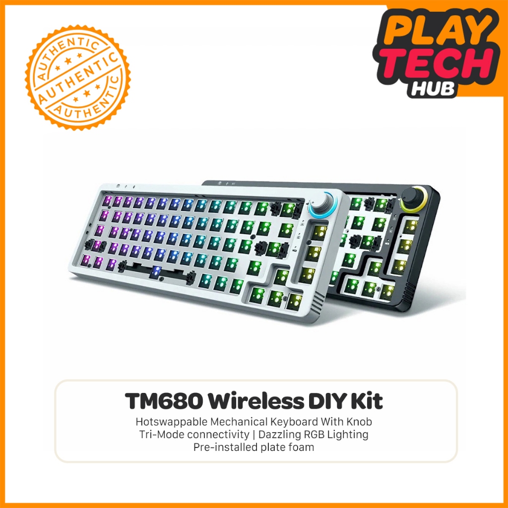 TM680 Wireless DIY Kit Hotswappable Mechanical Keyboard With Knob ...
