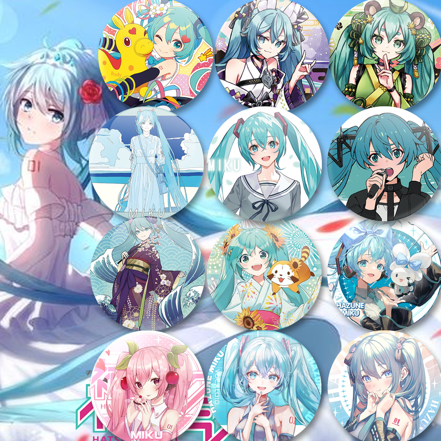 Hatsune Miku Pins/ Badge Vocaloid Project Sekai Virtual Singer Button ...
