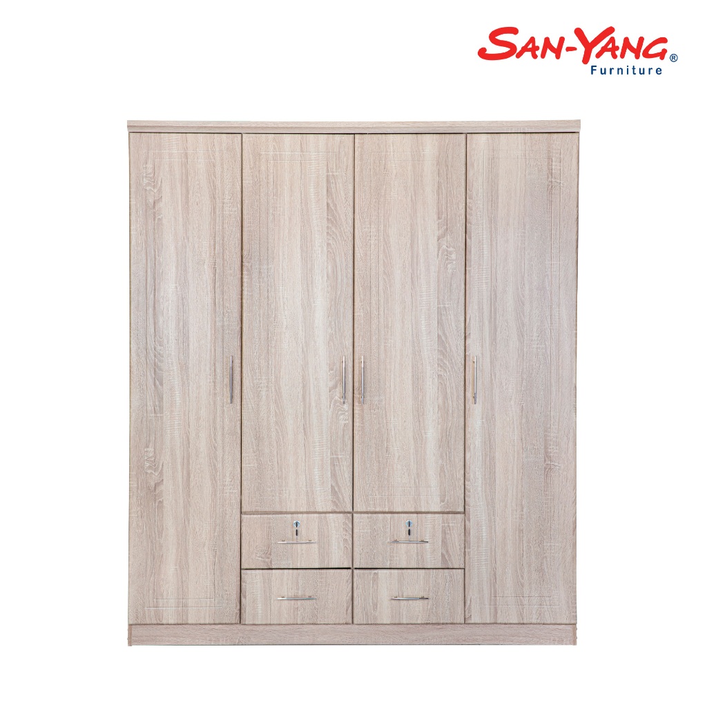 San-Yang Wardrobe Cabinet 108124 Light Walnut | Shopee Philippines