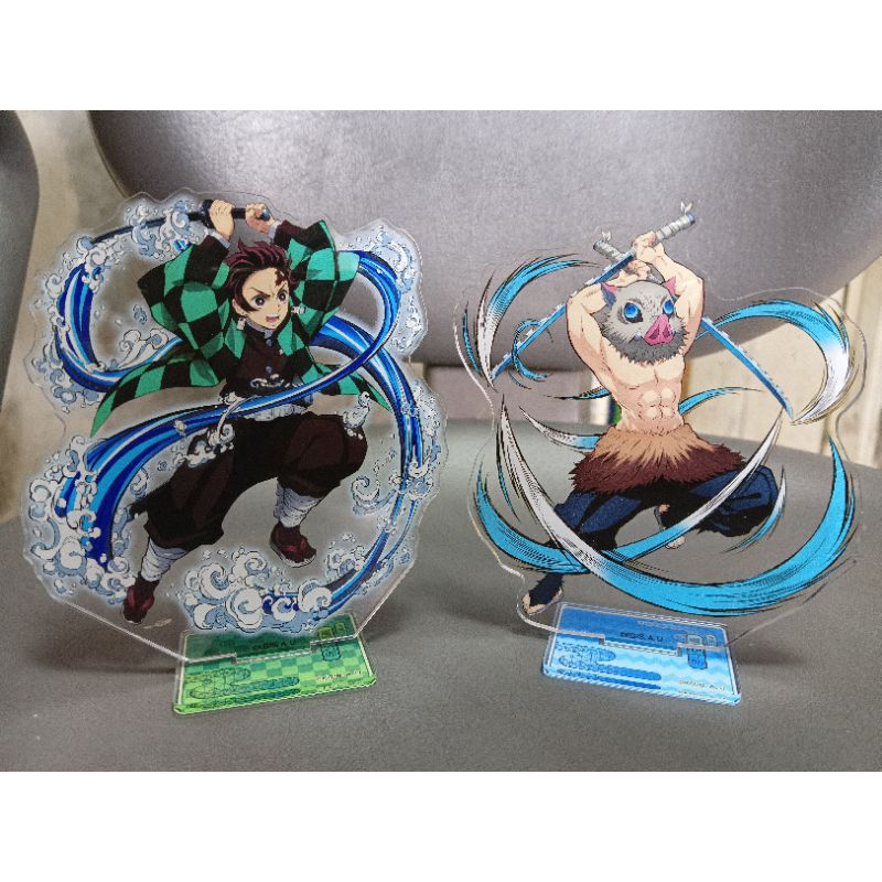 Authentic Official Demon Slayer Big Acrylic Stand Tanjiro and Inosuke ...