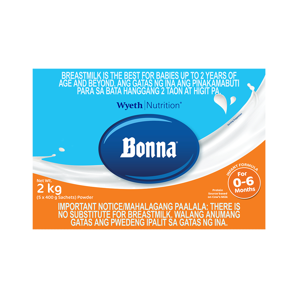 BONNA Stage 1 Infant Formula For 0 to 6 Months 2kg Box | Shopee Philippines