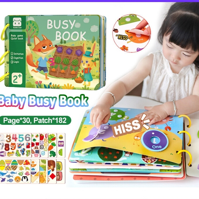 Busy Book For 1 2 Year Old Baby's First Enlightenment Book Kids Busy ...