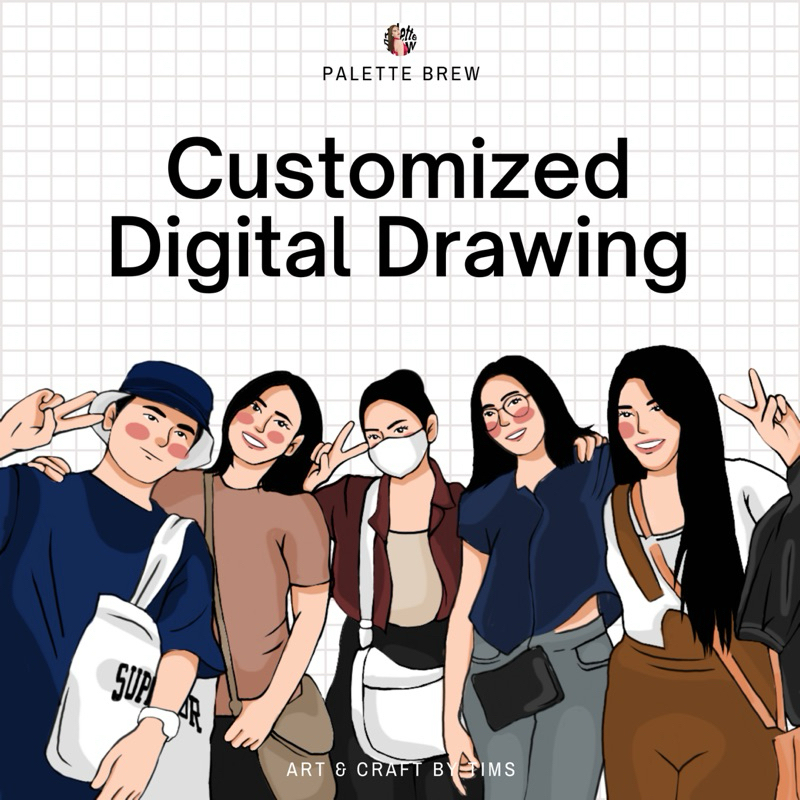 brewinpalette || Customized Digital Drawing: stickers, print & pin ...