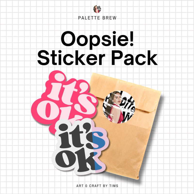 brewinpalette || Oopsie! Mystery Sticker Pack | Shopee Philippines