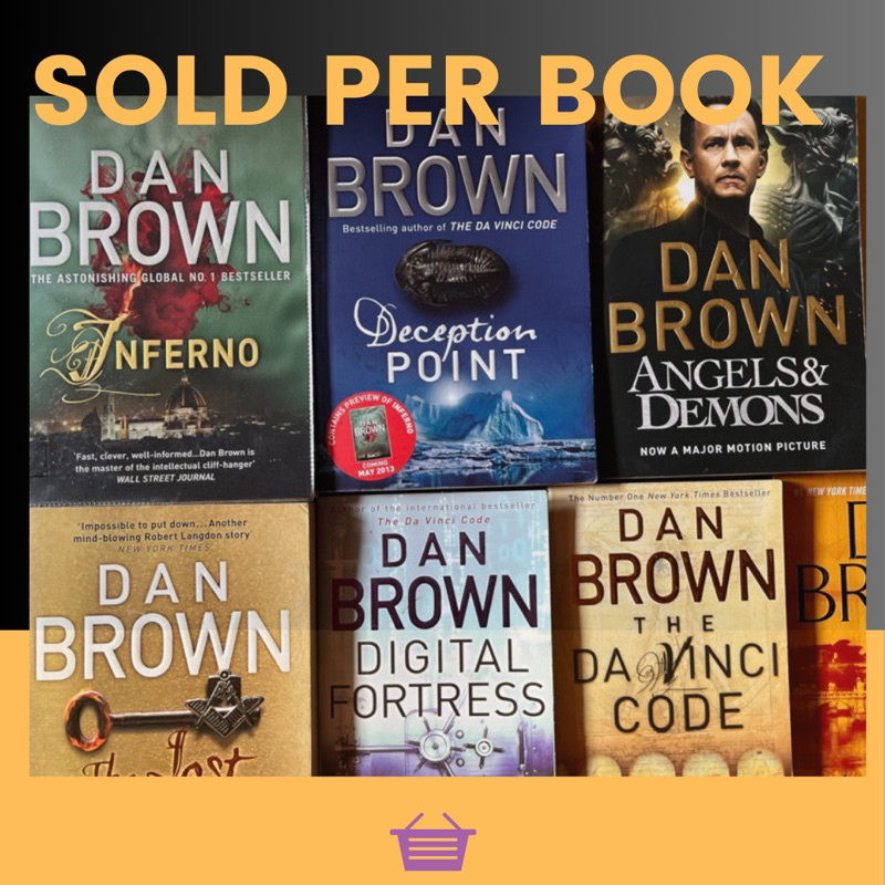 Dan Brown Books Crime Fiction Thriller Books Bestseller Novels | Shopee ...