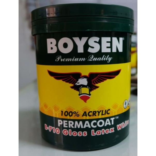 B-710 BOYSEN GLOSS LATEX WHITE 1 GALLON | Shopee Philippines