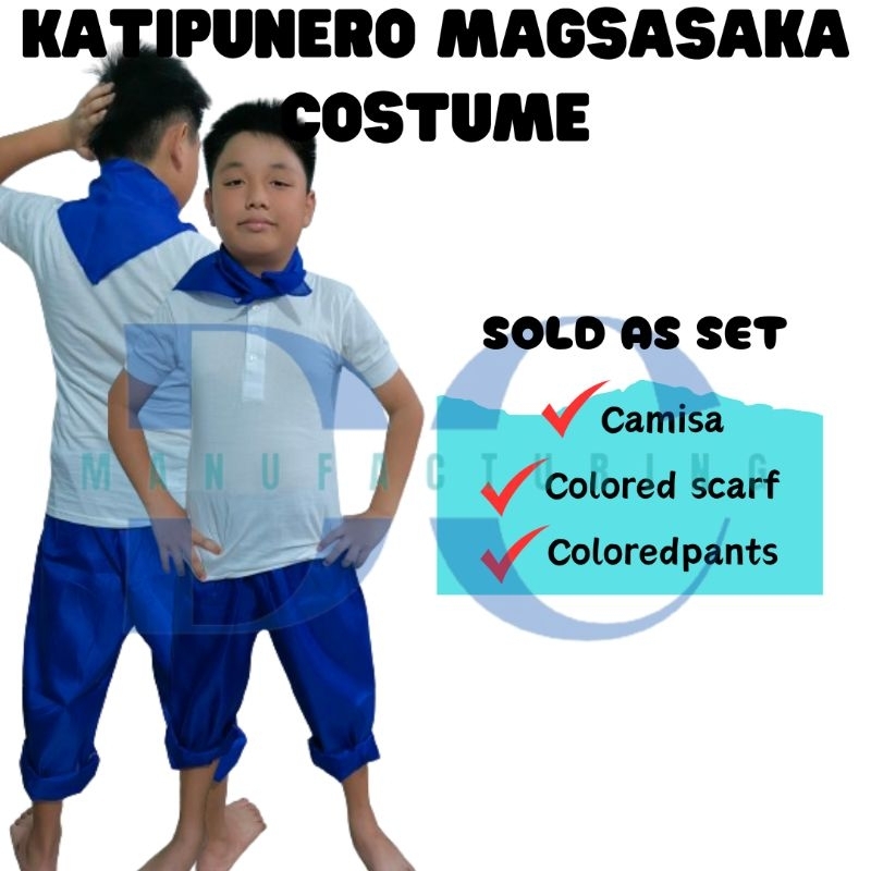 DC Katipunero Magsasaka Farmer Costume Set Traditional Filipino Attire ...