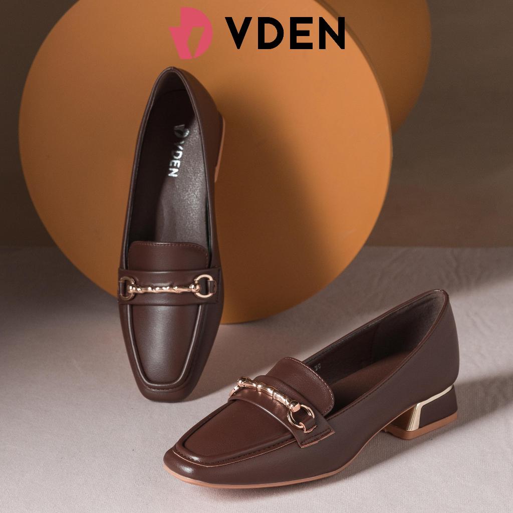 VDEN Square-toe Loafers For Women (F78-284) Slip-Ons 2024 New Retro ...