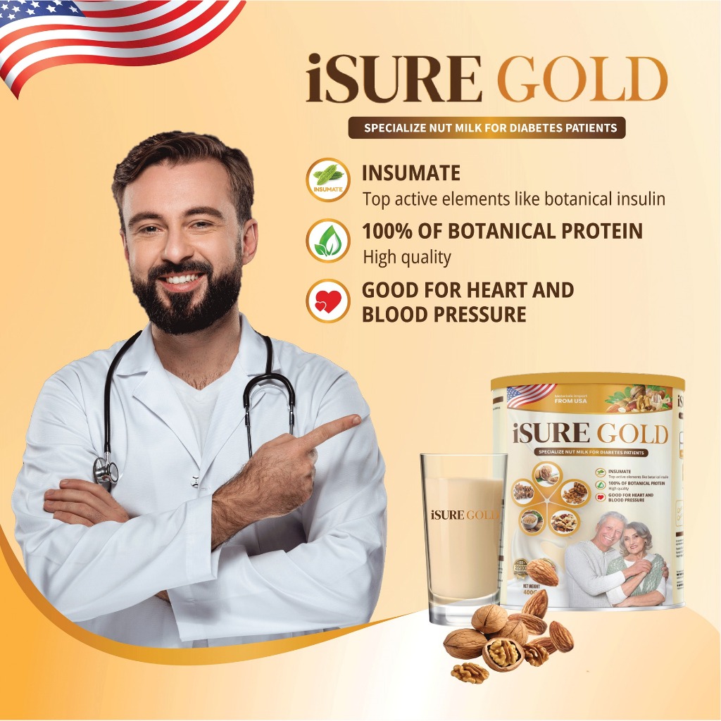 iSure Gold Milk Specialize Nut Milk for Diabetec | Shopee Philippines