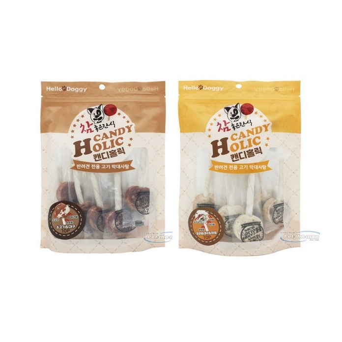 K PET HELLO DOGGY CANDY HOLIC DOG DENTAL STICK GUM / KOREAN BRAND ...