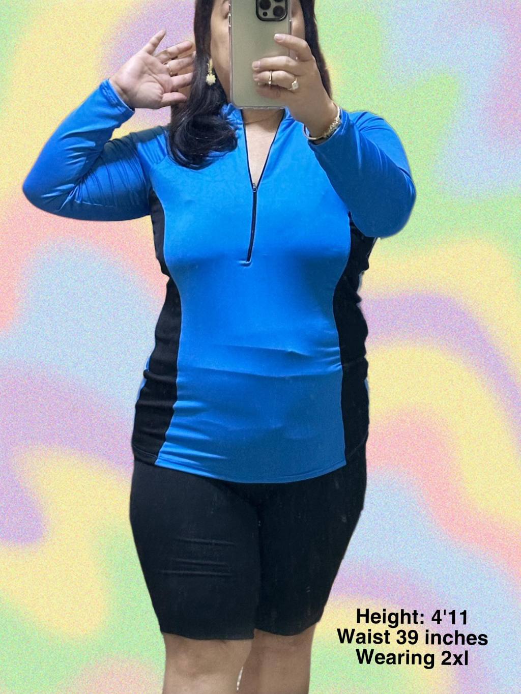 MRG-STEPHANIE PLUS SIZE CYCLING RASHGUARD SET | Shopee Philippines