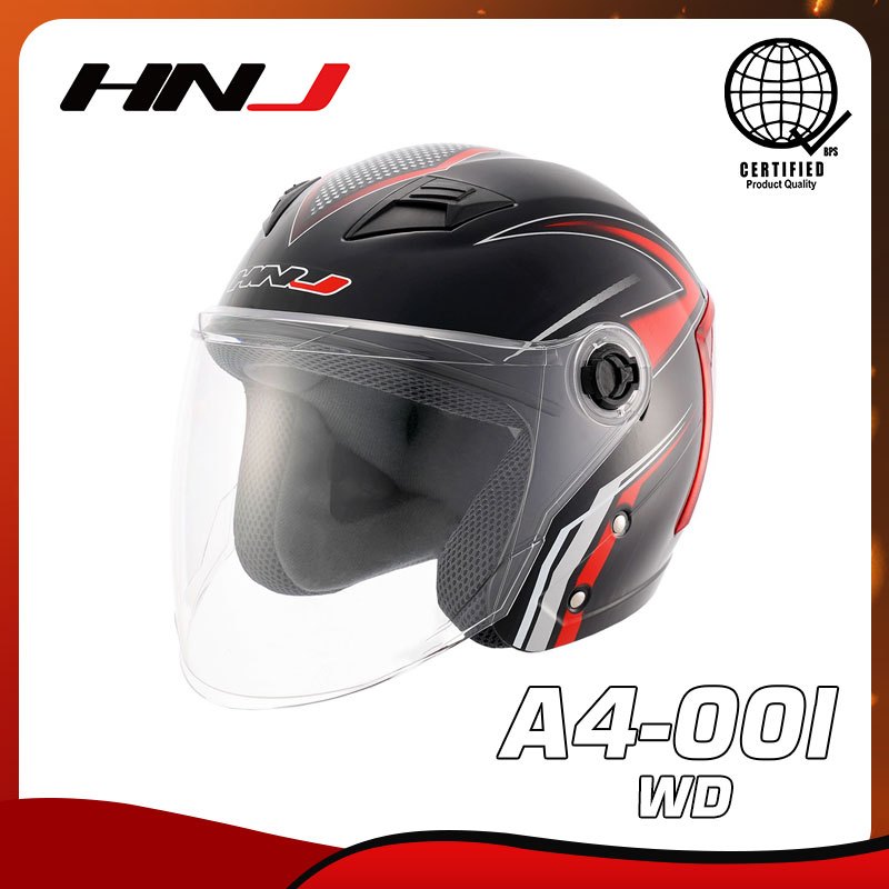 HNJ A4-001 Half Face Helmets For Motorcycle Helmet Single Visor Helmet ...