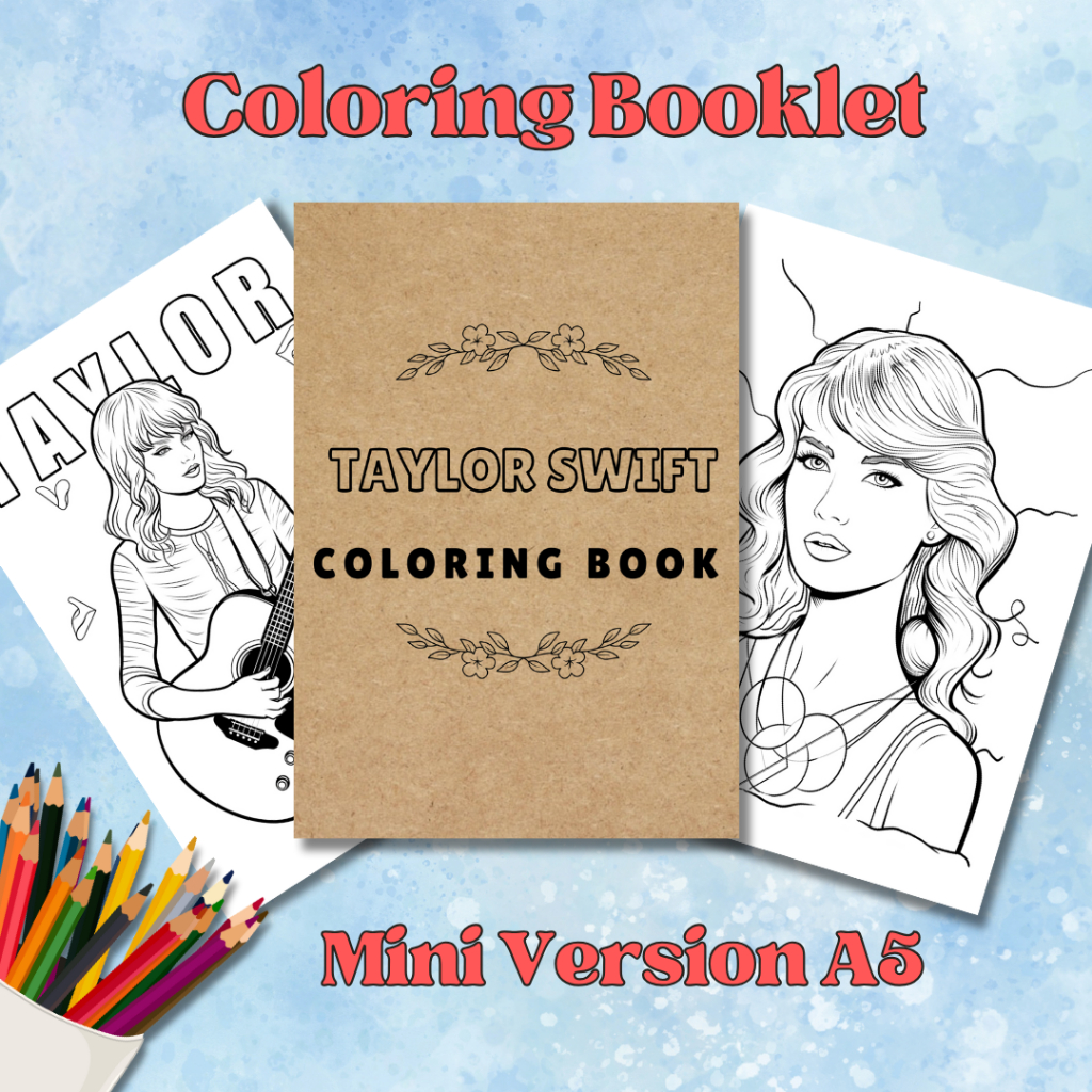 Taylor Swift Adult Coloring Book Mini Version Size A5 | Shopee Philippines