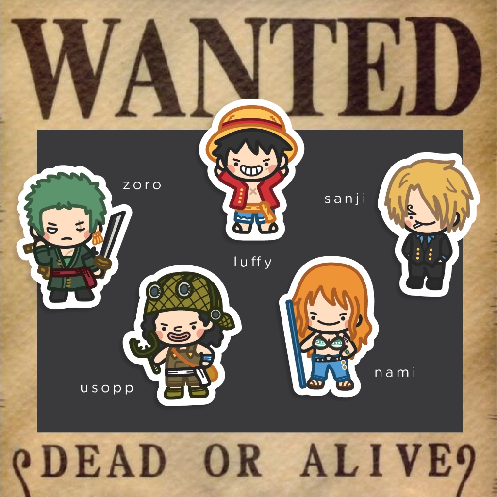 One Piece (Straw Hat Pirates) Sticker Pack | Shopee Philippines