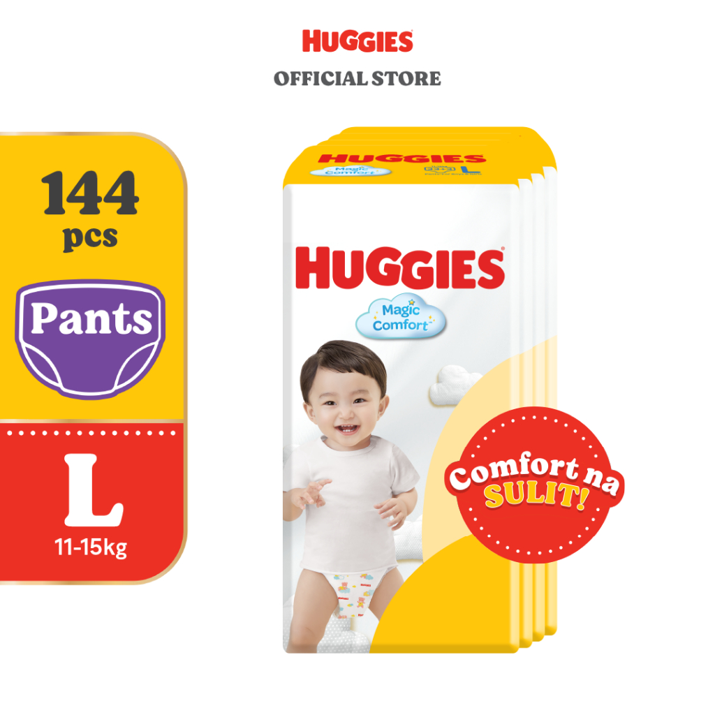 Huggies Magic Comfort Jumbo Large 36 pcs x 4 packs (144 pcs) | Shopee ...