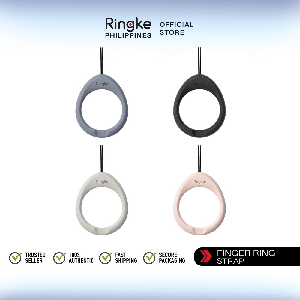Ringke Finger Ring Strap - Silicone Smartphone Grip Lanyard Holder [2 ...