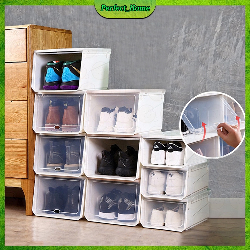 Transparent With Cover Shoe Box Large Size Foldable Drawer Case ...
