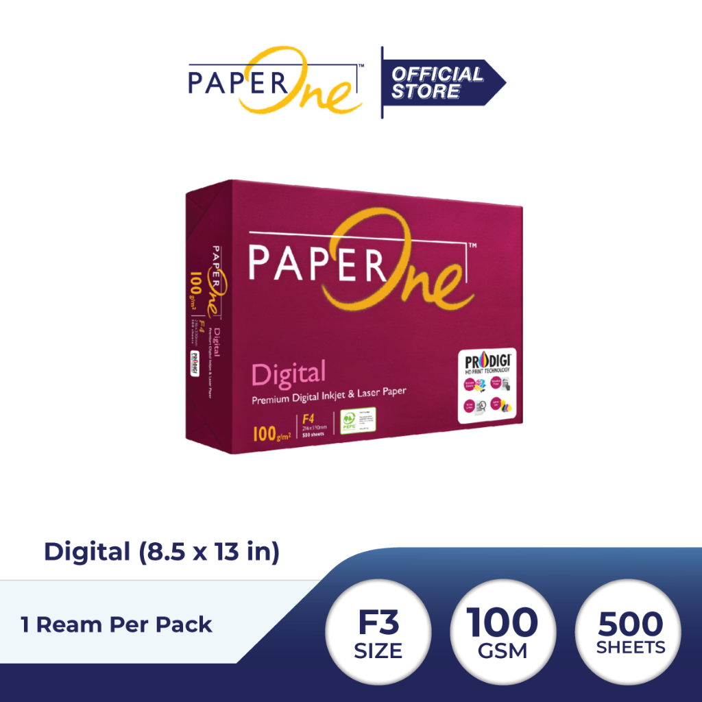 PaperOne Digital 100 GSM 8.5x13 (Long - 500sheets) | Shopee Philippines