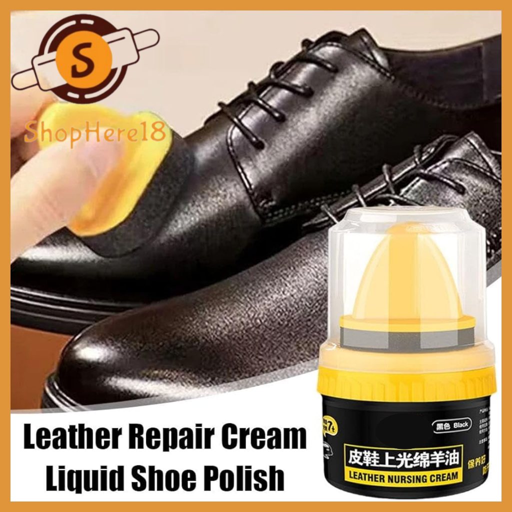 1pc Leather Shoe Care Repair Cream Liquid Shoe Polish Maintenance Oil ...