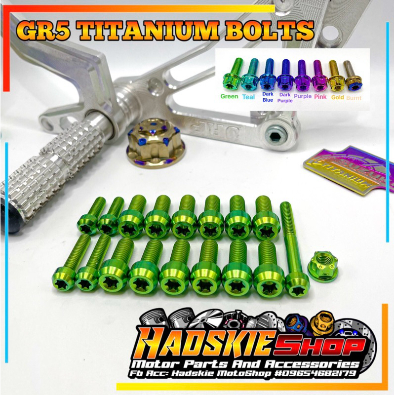 REAL TITANIUM GR5 SUZUKI RAIDER 150 Fi JRP SINGLE SHIFTER BOLTS SET ...