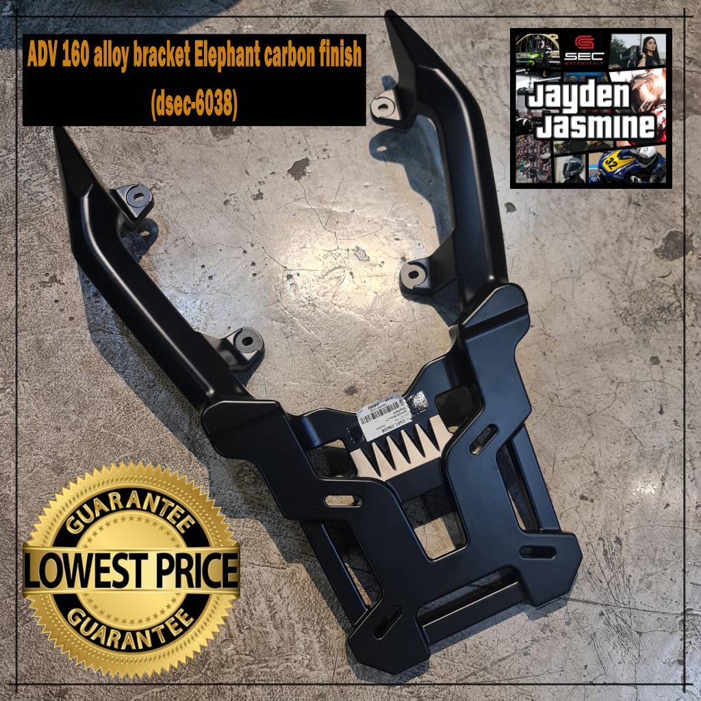 ADV 160 alloy bracket Elephant carbon finish (dsec-6038) | Shopee ...