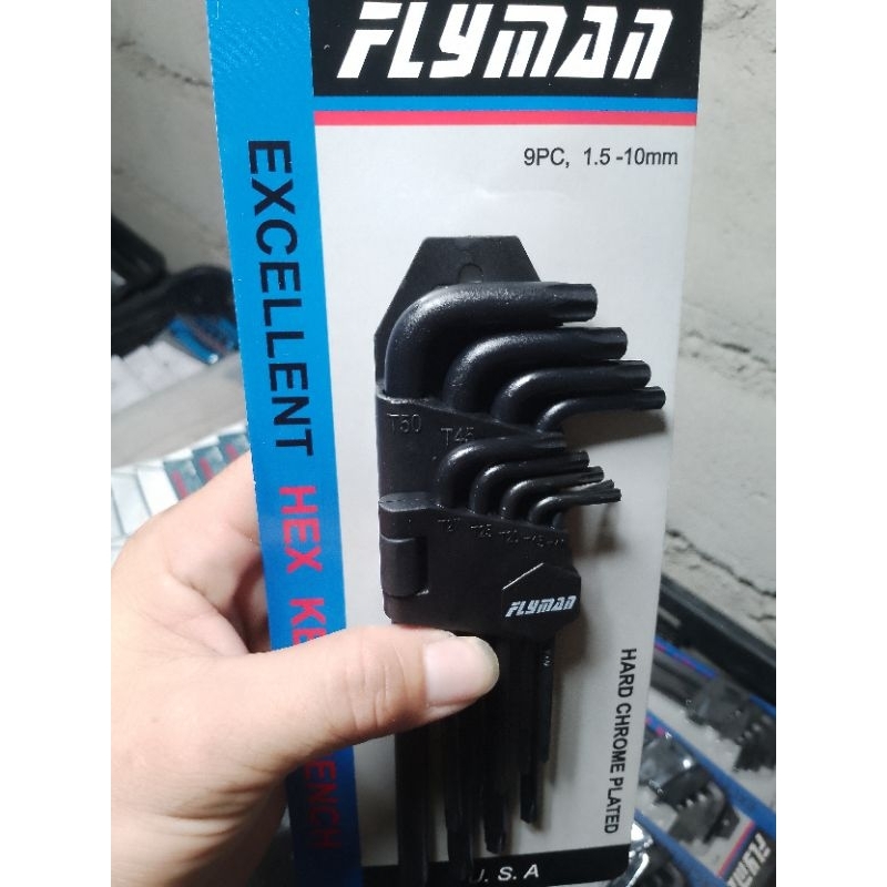 FLYMAN Allen Wrench set Star type long Original flyman made in USA ...