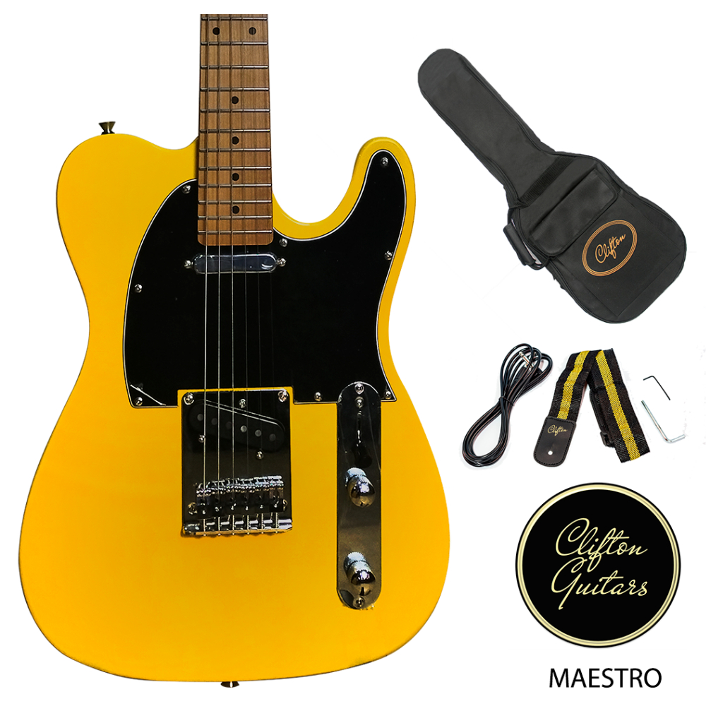 Clifton Vintage Custom Telecaster Single Coil Pickups Electric Guitar ...