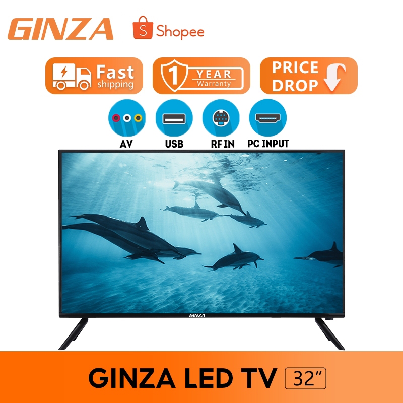 GINZA 32 Inch Ultra Slim LED TV Flat Screen 40 Inch TV | Shopee Philippines