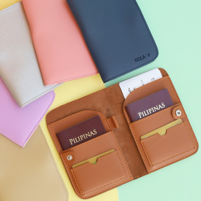 [FREE NAME] Dual Passport / Seamans book / Passbook Holder (Leather) # ...