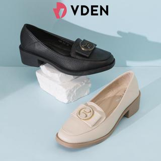 VDEN Square Toe block heel Loafer Shoes 899-168 (4.5 cm/1.4 inch heels ...