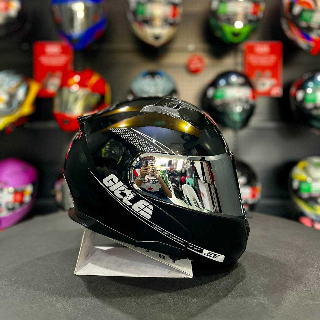 Gille GXR Modular Dual Visor Motorcycle Helmet with Free Clear Lens ...