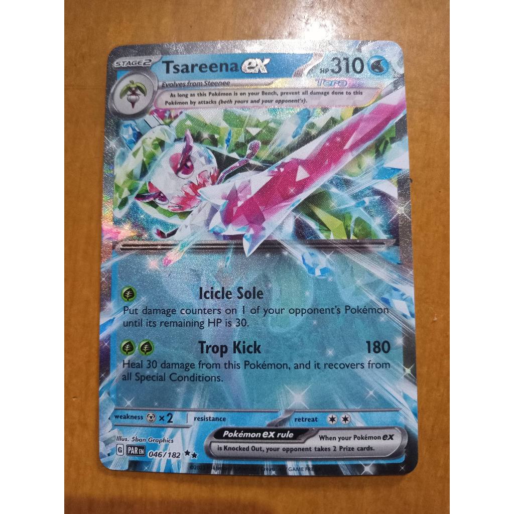Tsareena ex - 046/182 - Ultra Rare Pokemon TCG Standard English Paradox Rift PAR | Shopee ...