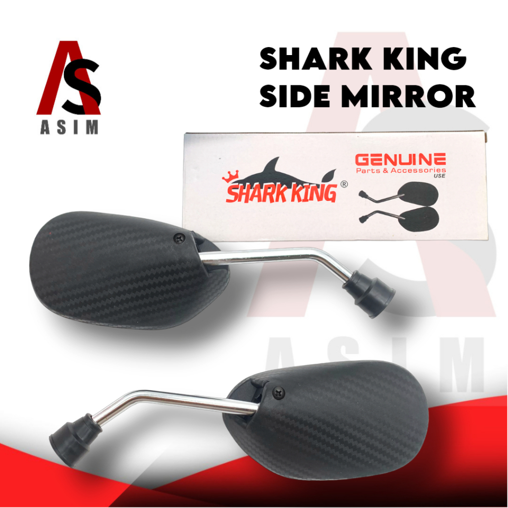 ASIM MOTORCYCLE 1PAIR HONDA SHARK KING SIDE MIRROR CARBON | Shopee ...