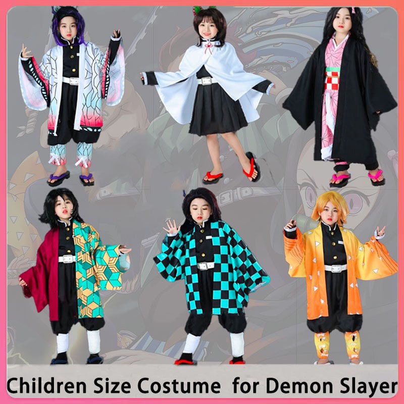 Demon Slayer Anime Kids Cosplay Set Costume Children's Clothing Tanjiro ...