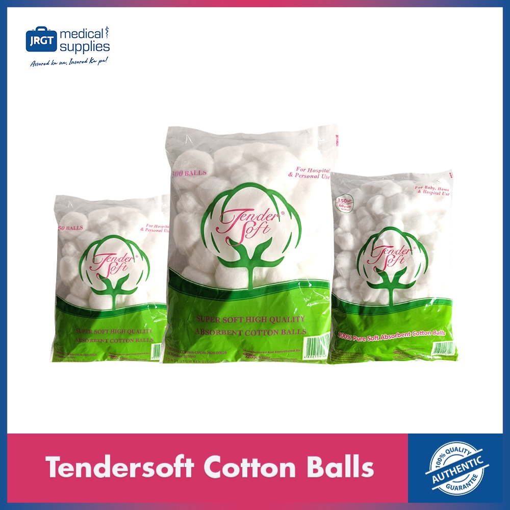 Tender Soft Cotton Balls (50s, 150s, 300s) | High-Quality Absorbent ...