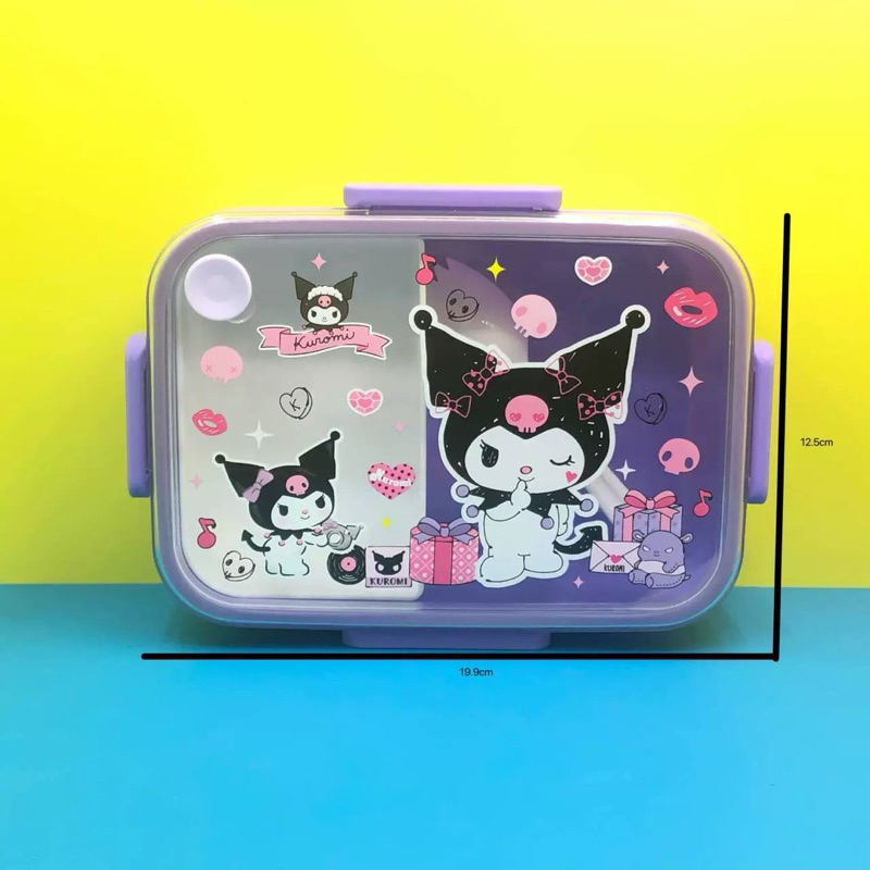 kuromi cinnamon my melody lunch box 1200ml with spoon | Shopee Philippines