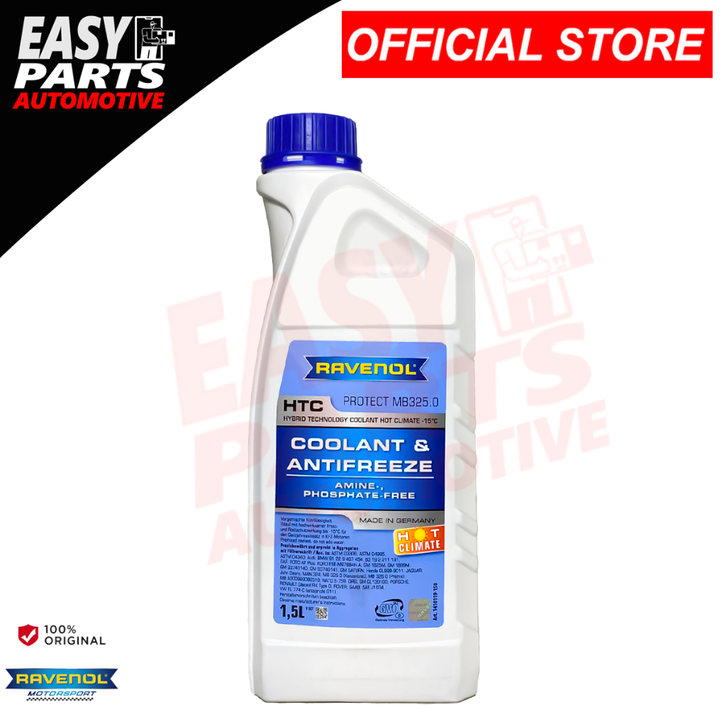 Ravenol Coolant HTC Hot Climate Protect MB 325.0 (1.5 Liter) | Shopee ...