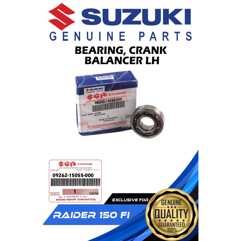 SUZUKI GENUINE BEARING, CRANK BALANCER LH FOR RAIDER 150 FI ( 09262 ...