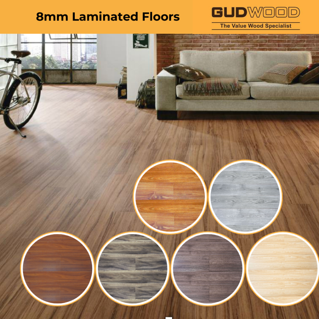 Matimco Inc. Gudwood Laminated Wood Floor 8mm (Box of 8) | Shopee ...