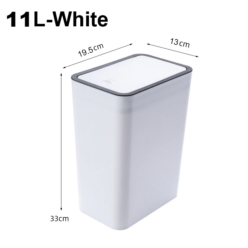 Suez Light Luxury Trash Can with Cover Large Press-type Trash Bin ...