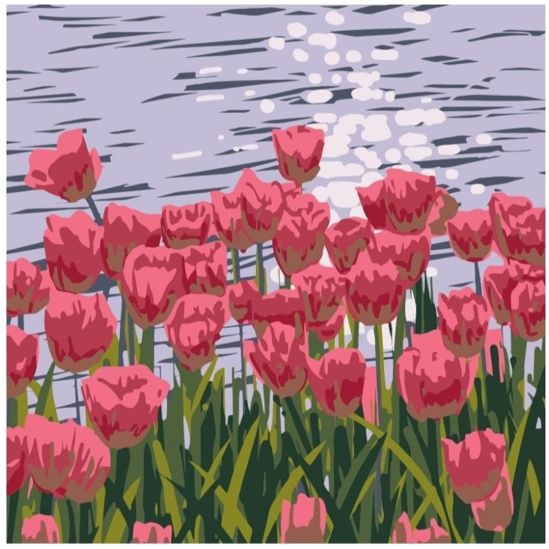 20*20 cartoon char Framed Digital Painting Pagpipinta DIY Canvas ...