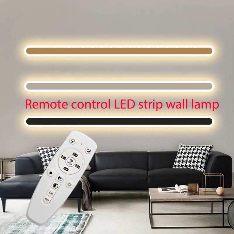 LED Nordic Chandelier Strip Wall Light Tri color Corridor Lamp Ceiling ...