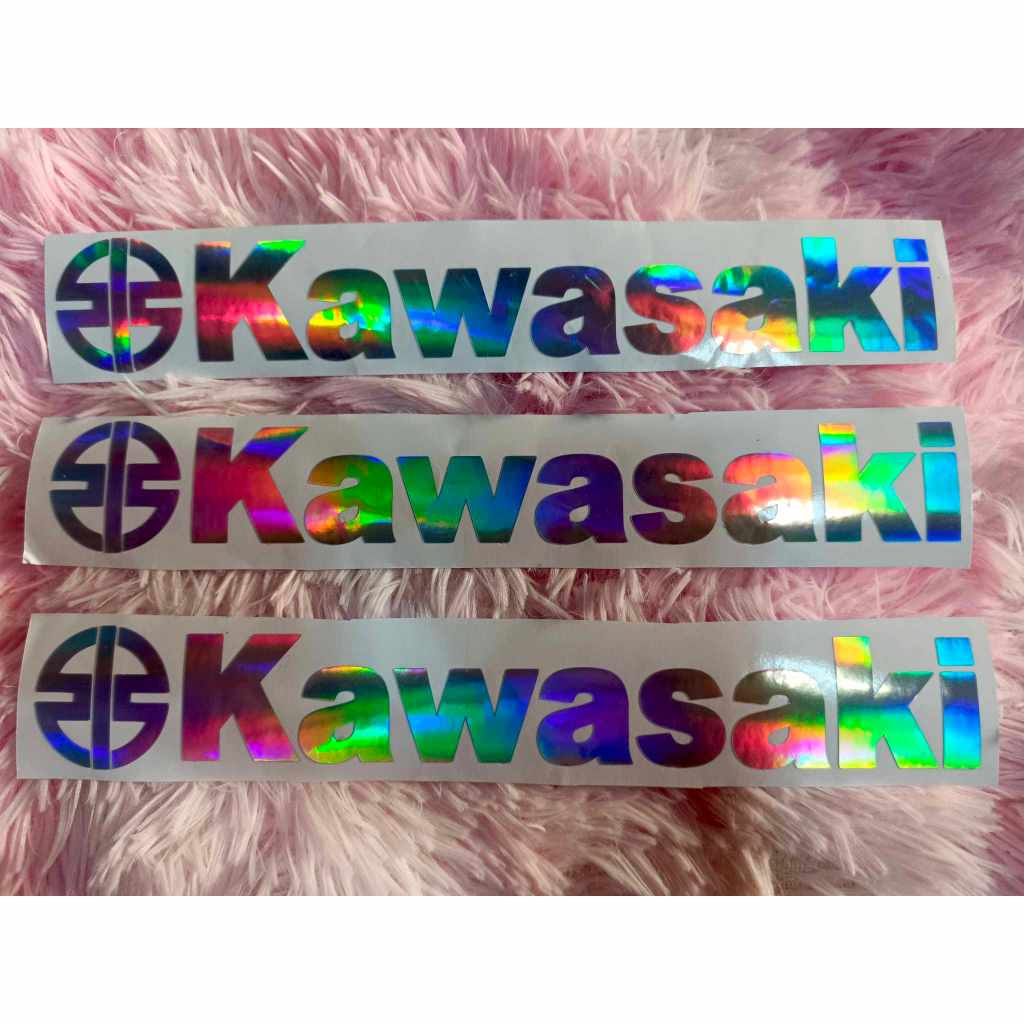 KAWASAKI STICKER LOGO 10 INCHES | Shopee Philippines